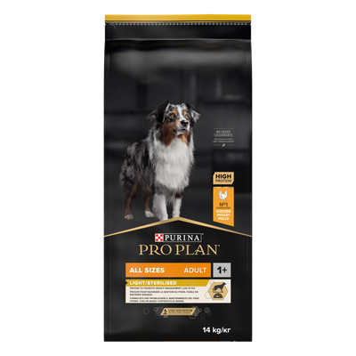 PRO PLAN All Size Adulte Light/Sterilised Poulet 14kg | 585129
